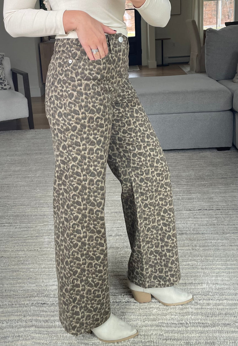 Lala Leopard Straight Leg Denim – Mabel & Lou Boutique