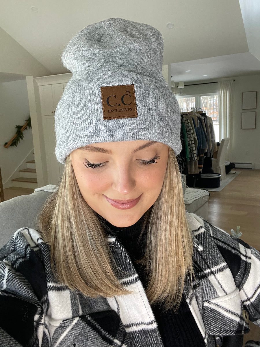 Chilly Days Hat // Gray – Mabel & Lou Boutique
